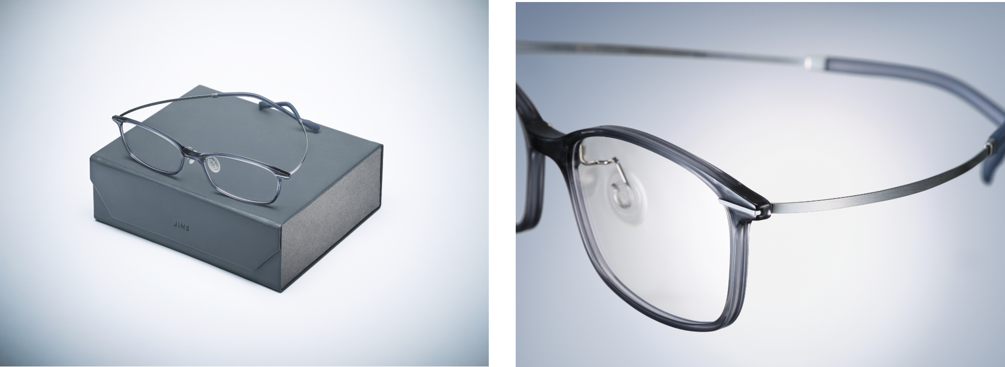 上質感を求める大人向けの新作「Airframe Hingeless Combi」10月13日（木）発売 | メガネのJINS - 眼鏡・めがね